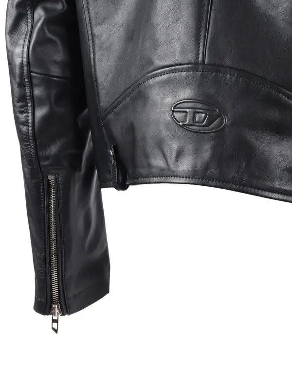 DIESEL® L-eo-wrd Leather Biker Jacket