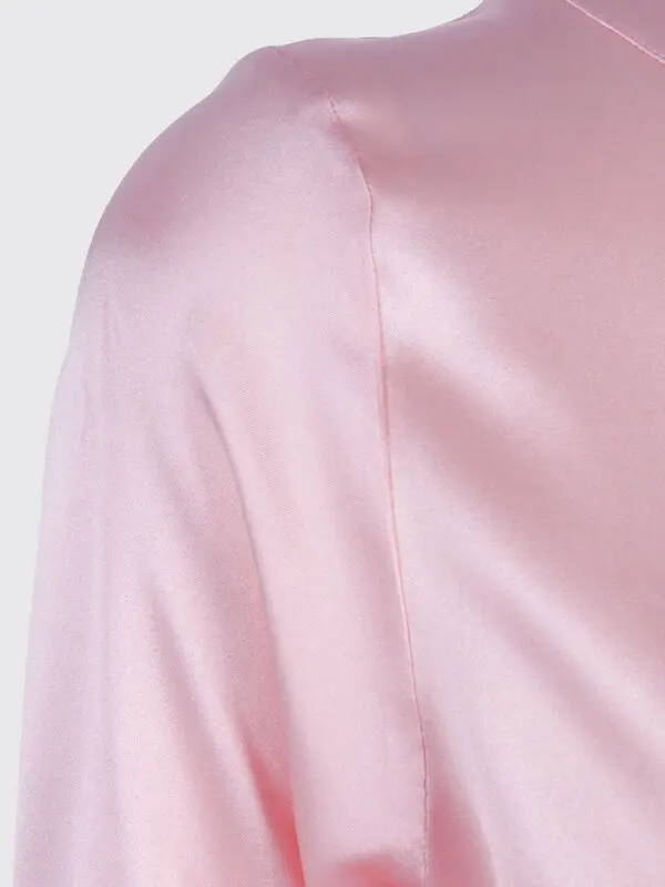 MAZZARELLI Stretch Silk Satin Blouse - Pink