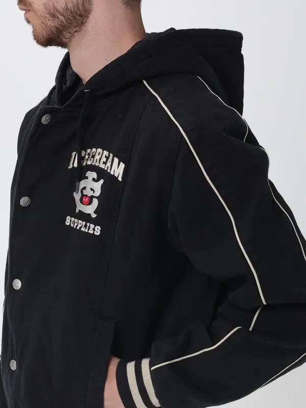 ICECREAM Embroidered Logo Varsity Jacket