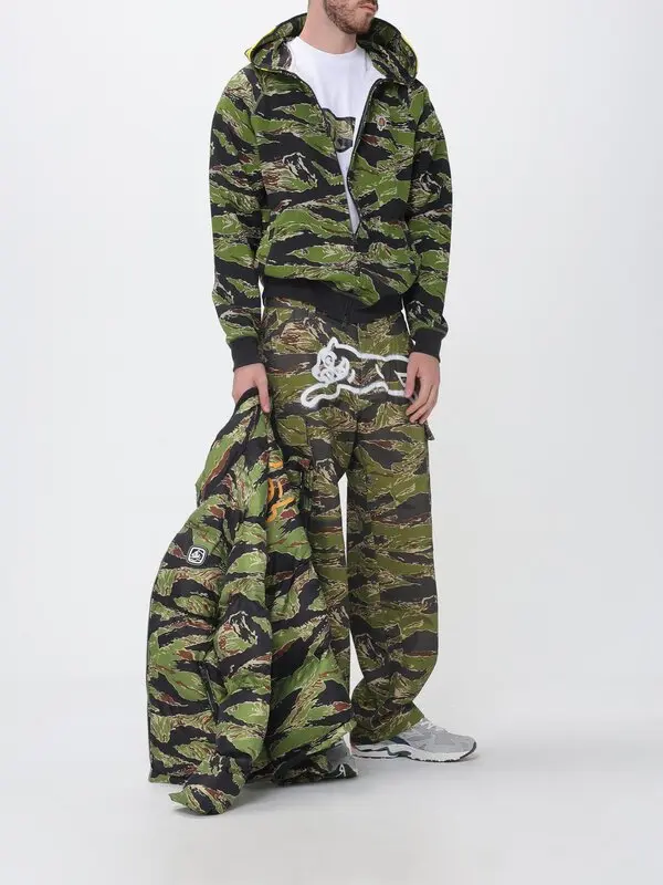 ICECREAM Camouflage Cargo Pants With Graphic Detail