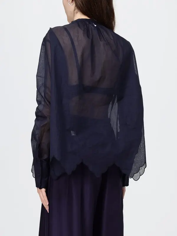FORTE_FORTE Embellished Cotton Poplin Shirt
