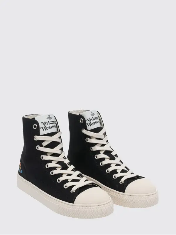 VIVIENNE WESTWOOD High Top Canvas Sneakers - Black