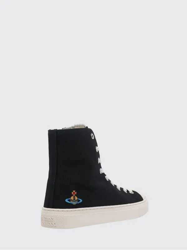 VIVIENNE WESTWOOD High Top Canvas Sneakers - Black