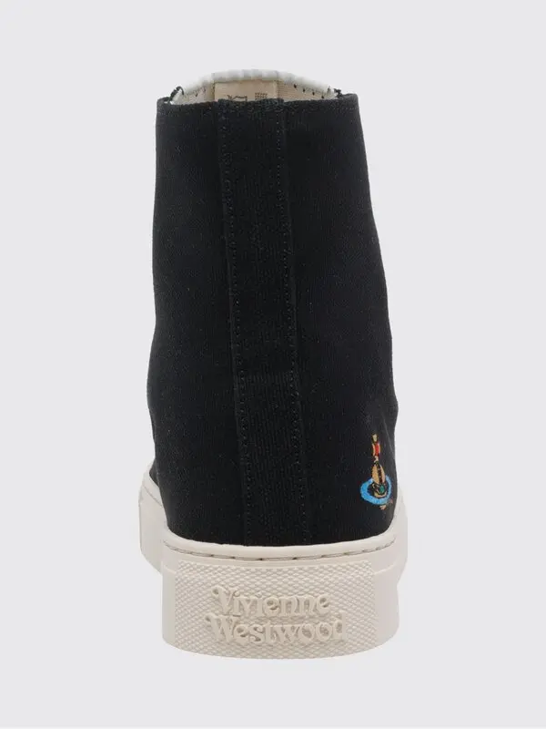 VIVIENNE WESTWOOD High Top Canvas Sneakers - Black