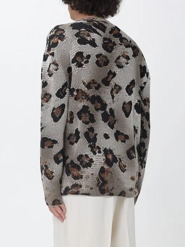 LANEUS Printed Knit Sweater