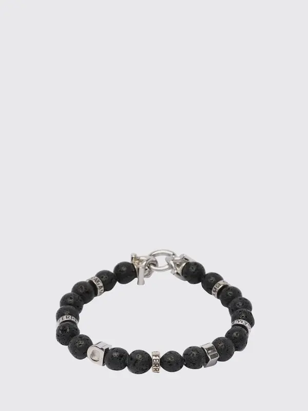 FERRAGAMO Lava Stone And Brass Bracelet