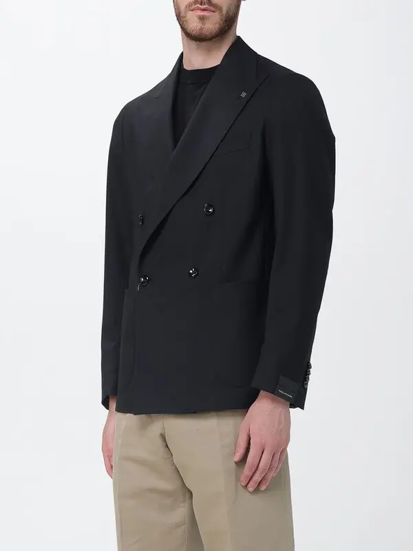 Tagliatore Double Breasted Blazer - Black