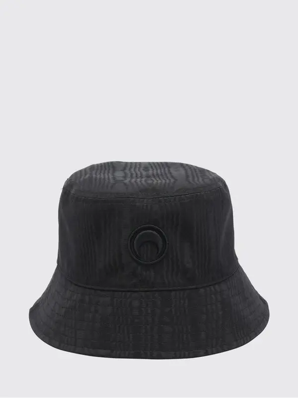 MARINE SERRE Recycled Polyester Bucket Hat - Black