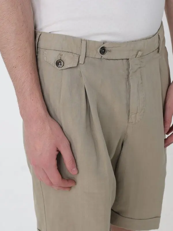 PT TORINO Tailored Pleated Shorts - Beige