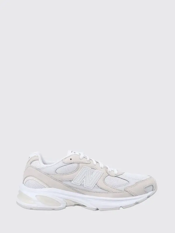 Comme Des Garçons X New Balance Nubuck And Mesh Sneakers - White