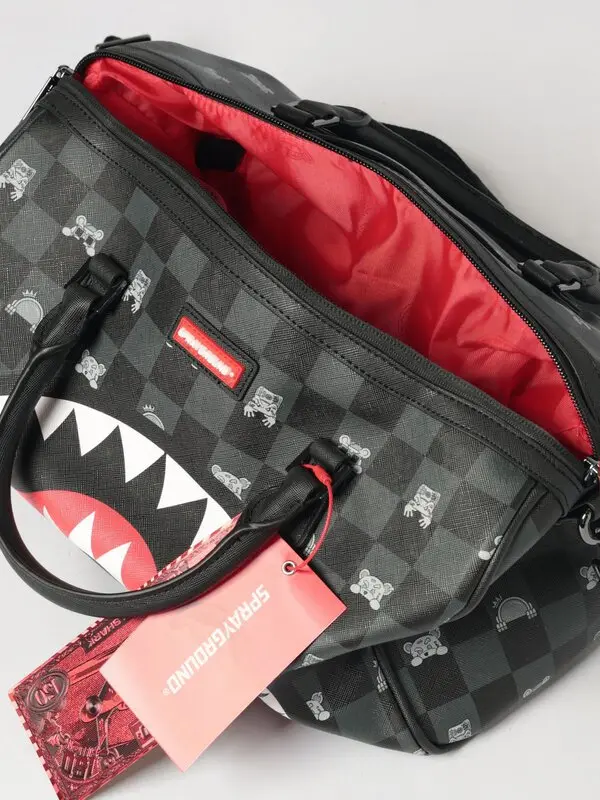 SPRAYGROUND Saffiano Coated Cotton Duffle Bag