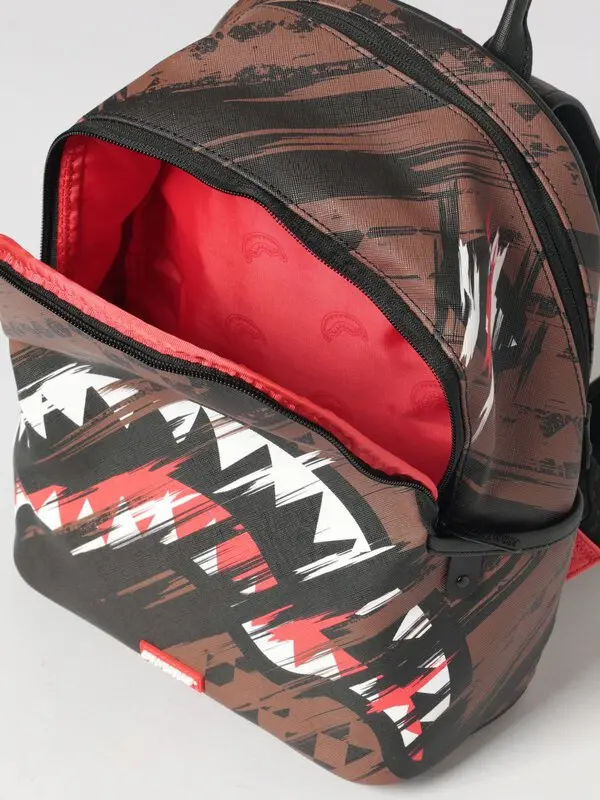 SPRAYGROUND Smeared Grunge Savage Backpack In Printed Saffiano Coated Cotton