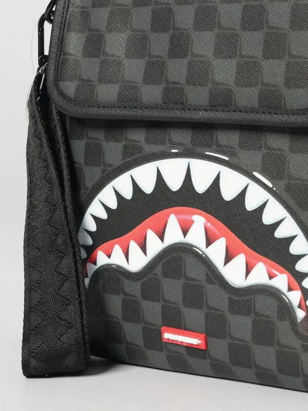 SPRAYGROUND Shark Mouth Checkered Shoulder Bag