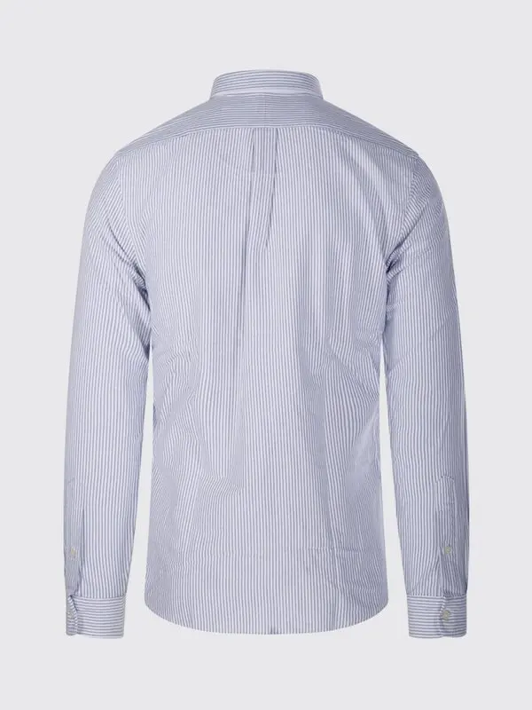 Polo Ralph Lauren Striped Cotton Poplin Shirt - Blue