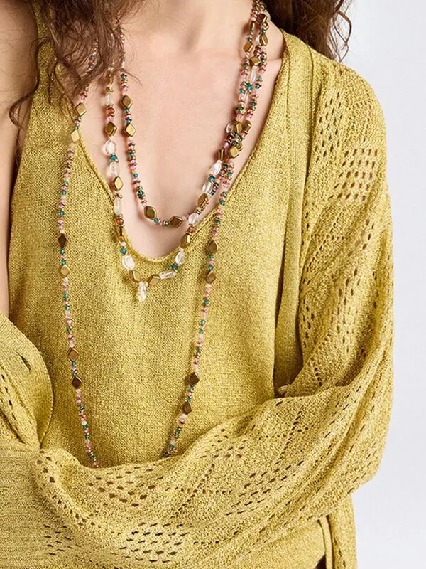 Momoni David Lurex Viscose Knit Top