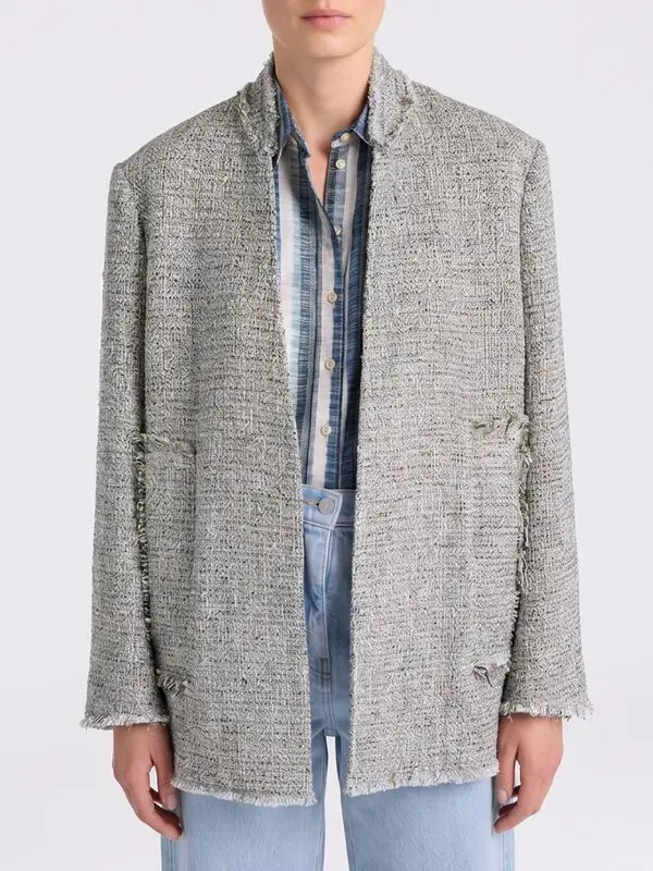 Momoni Single-breasted Textured Blazer