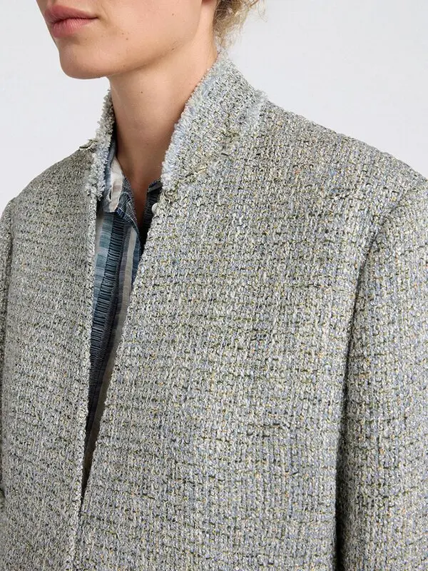 Momoni Single-breasted Textured Blazer