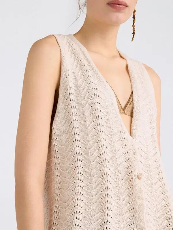 Momoni Cotton Knit Vest