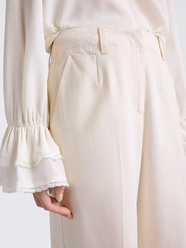 Momoni Cotton Blend Classic Trousers