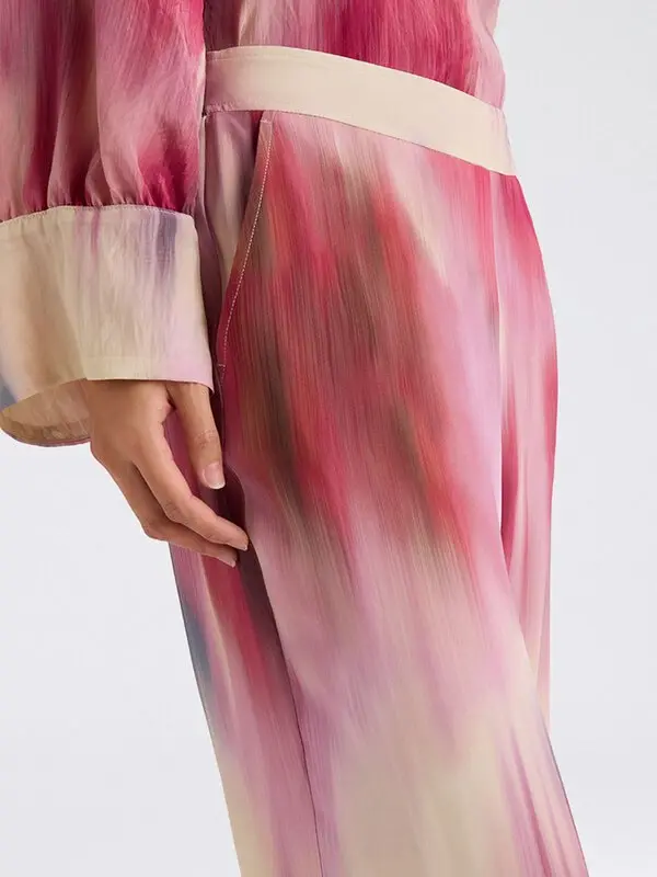 Momoni Printed Viscose Palazzo Trousers