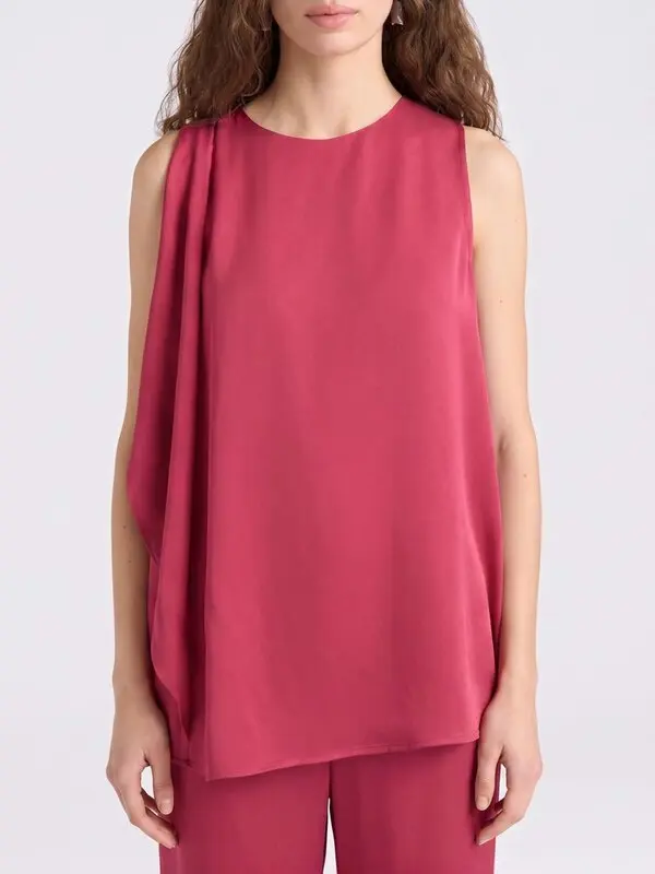 Momoni Sleeveless Viscose Blouse - Raspberry