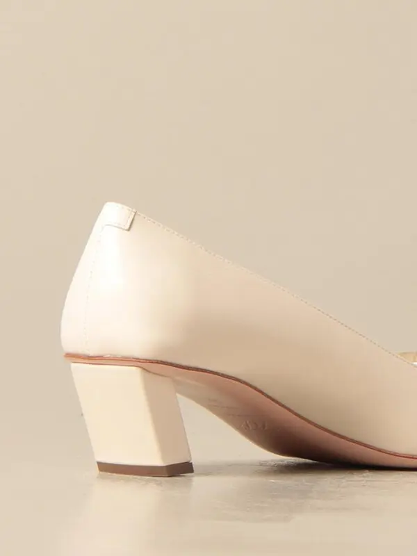 ROGER VIVIER Belle Vivier Leather Pumps - White