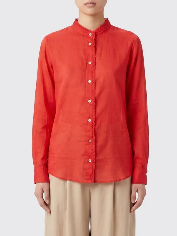 FORTE_FORTE Cotton And Silk Shirt - Red