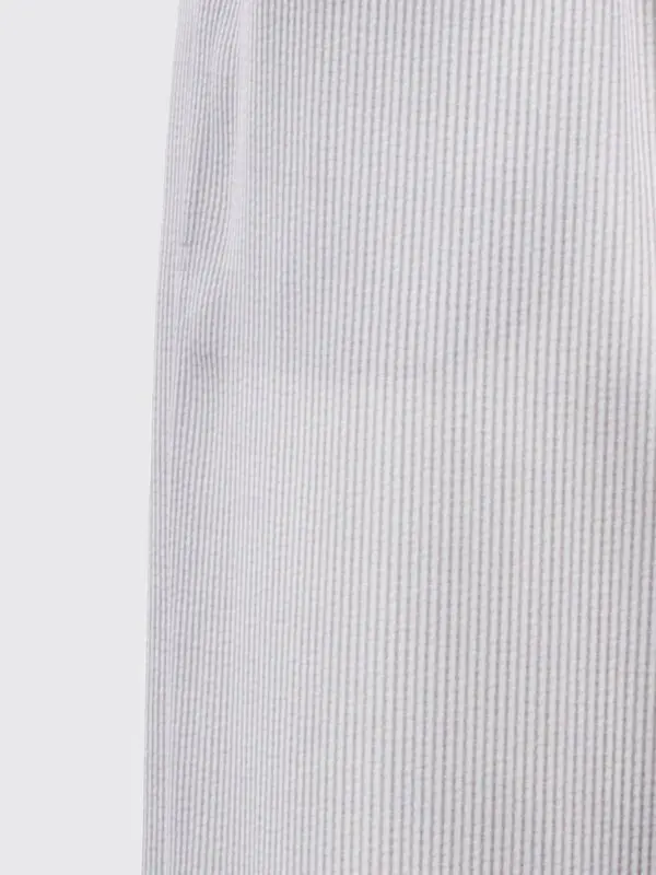Emporio Armani Striped Crêpe Wide-leg Trousers
