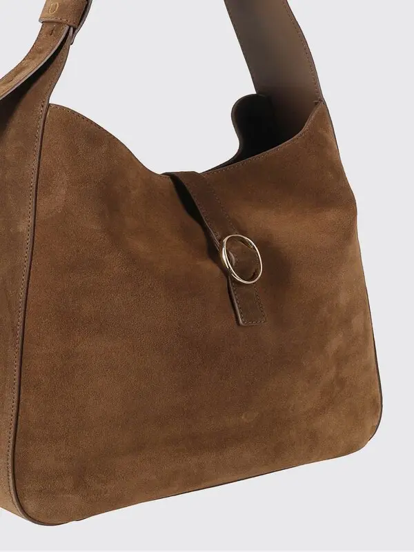 Orciani Suede Shoulder Bag - Cocoa