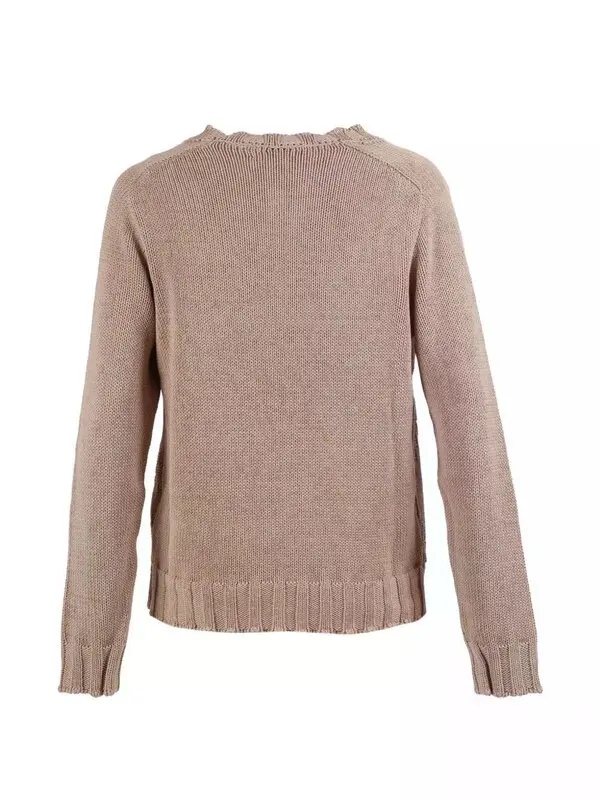 BALLANTYNE Raw Diamond Intarsia-knit Sweater