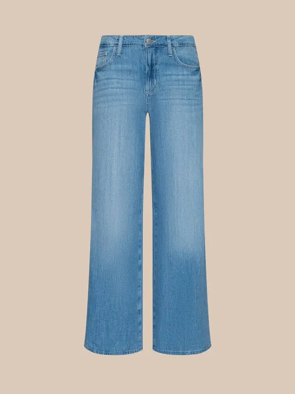 L'Agence Alicent Wide-leg Jean In Light Wash