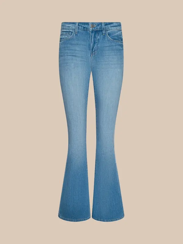 L'Agence Taney Low-rise Flare Jeans - Pacific