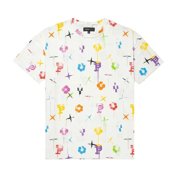 PURPLE BRAND Textured Inside Out Tee 'off White