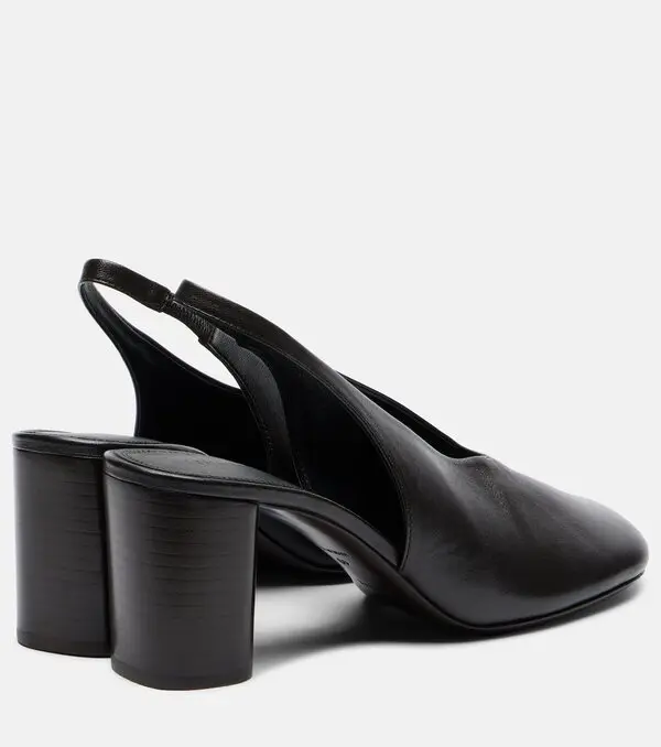 LEMAIRE Square Toe Open-heeled High-heeled Sandals