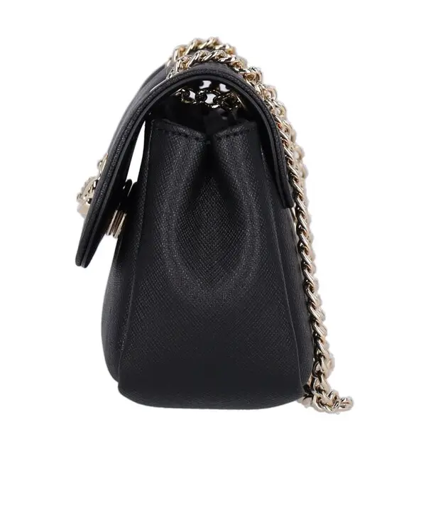 VIVIENNE WESTWOOD Orb Plaque Foldover Shoulder Bag - Black