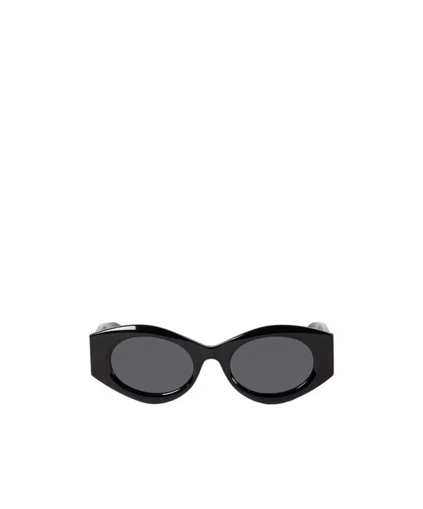 Alaïa Oval Frame Sunglasses - Black