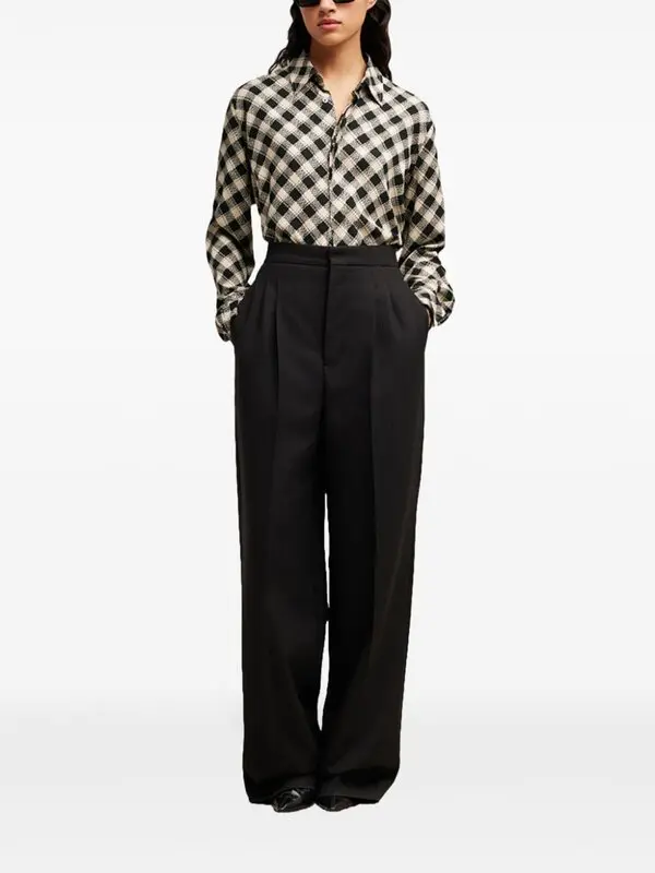 AMI Paris Check Printed Twill Shirt