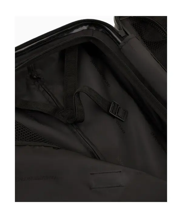 Emporio Armani Logo Plaque Zip-up Suitcase