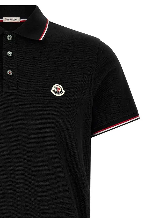 Moncler Logo Patch Short-sleeved Polo Shirt