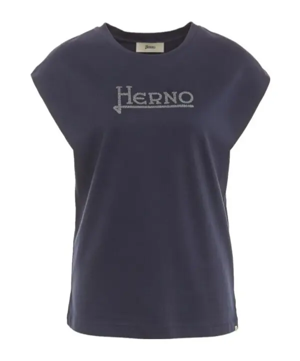 Herno Logo Embellished Crewneck T-shirt