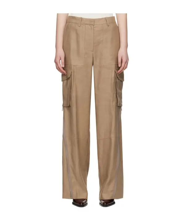 Helmut Lang Carpenter Cargo Pants With Zipper Detail