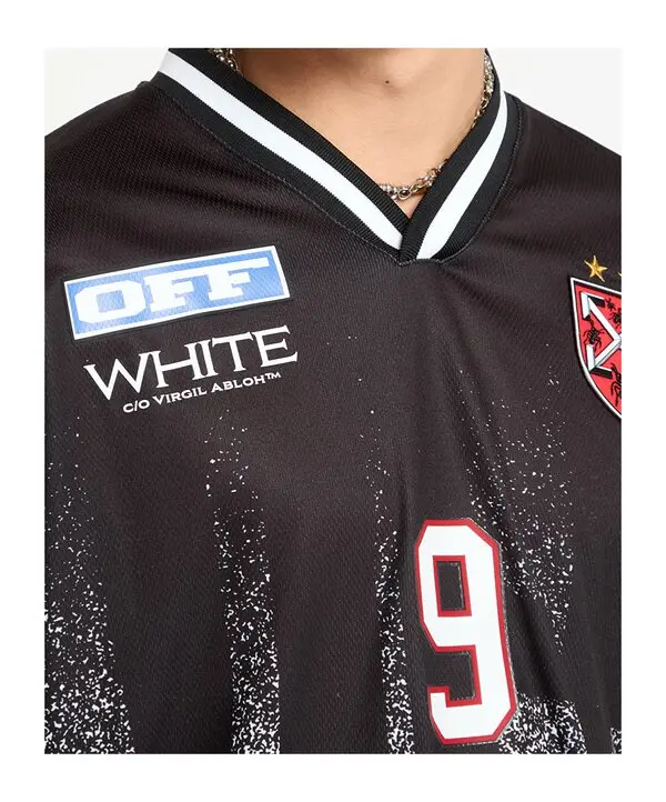 Off-White Gradient Effect V-neck T-shirt