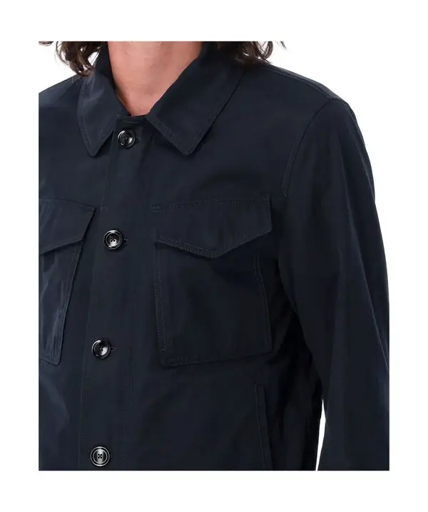 TOM FORD Enzyme Twill Lightweight Field Jacket - Black