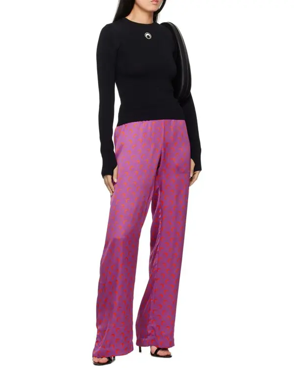 MARINE SERRE Moon Embroidered Pullover