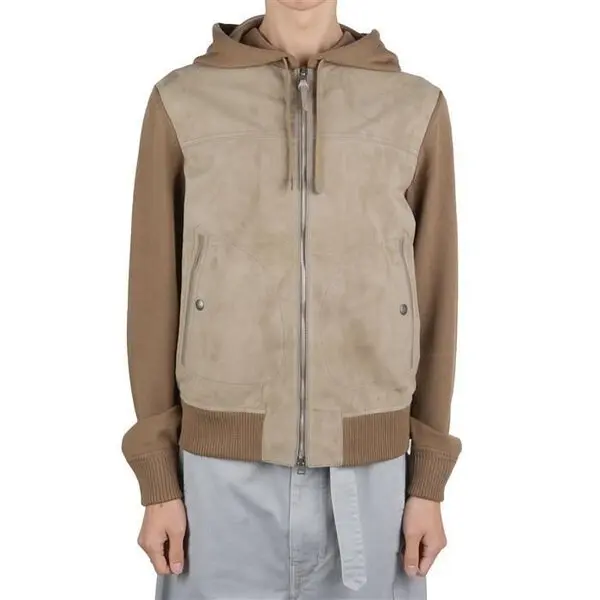 TOM FORD Suede Bomber Jacket With Hood