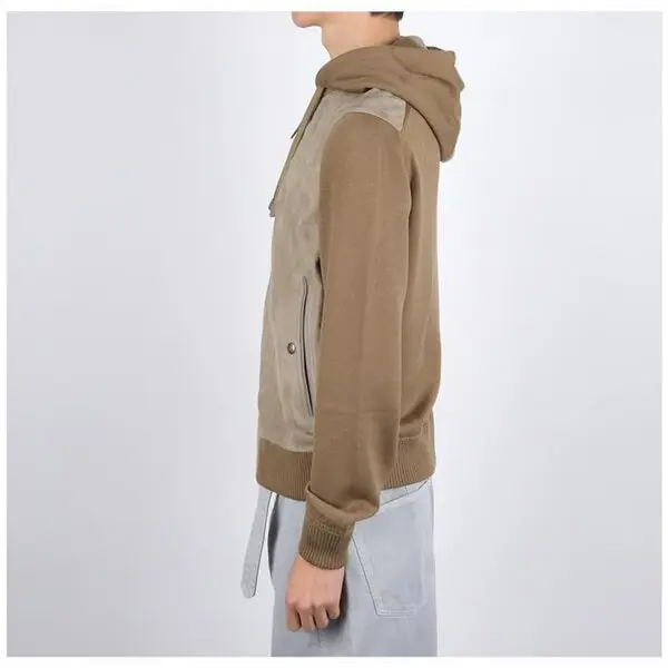 TOM FORD Suede Bomber Jacket With Hood