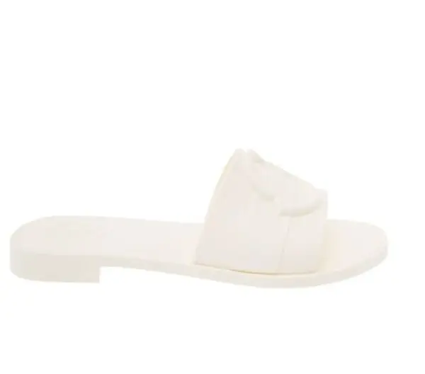 Moncler Open Toe Logo Slides