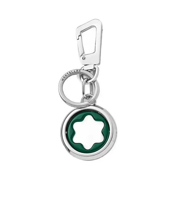 Montblanc Rotating Emblem Keyring - White