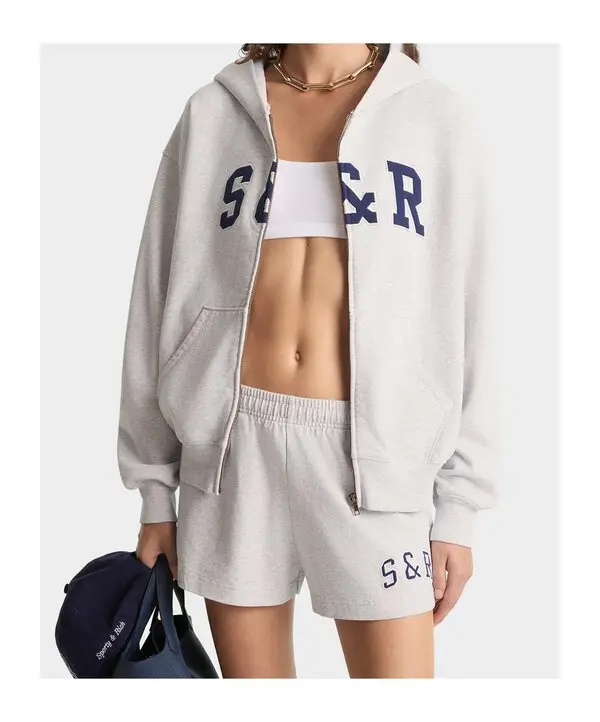 SPORTY  RICH Sporty & Rich Sr Ivy Zip Hoodie