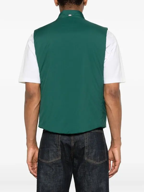 Herno Sleeveless Zip Gilet - Green